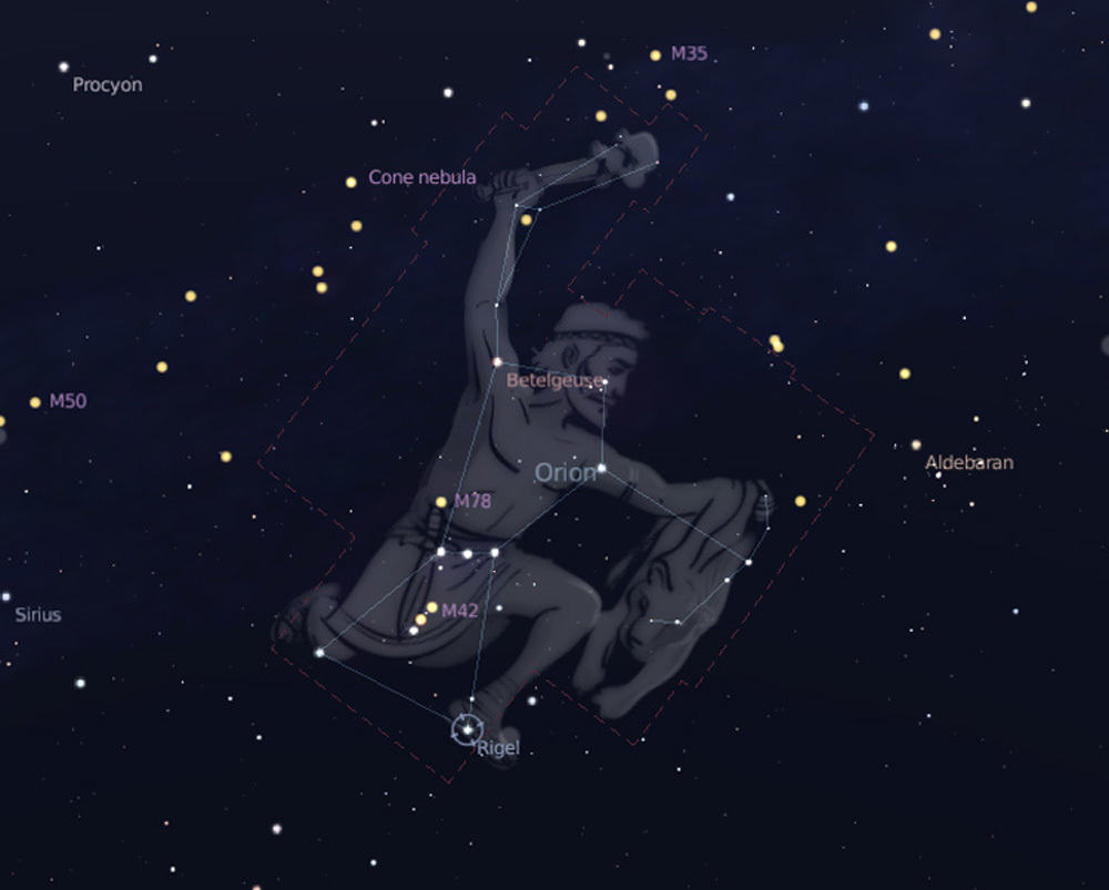 Constellation of the Month January : Orion | Keighley Astronomical Society